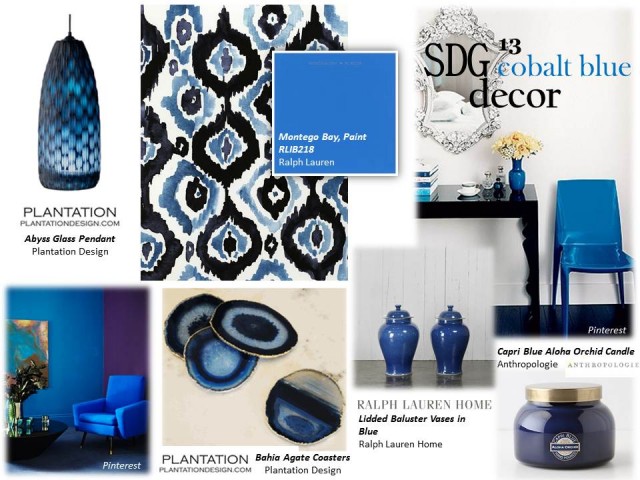 Color Trend: Cobalt Blue Decor - Schlosser Design Group LLC