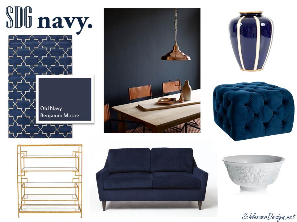 Navy Blue Inspiration - Schlosser Design Group LLC